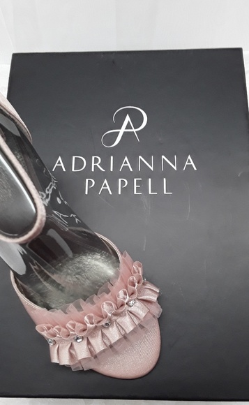 Adrianna Papell | Shoes | Adrianna Papell Blush Satin Alcott | Poshmark